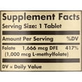 Solgar Folate 1000 mcg Supplements, Metafolin Acid Tablets, 120 Ct ...