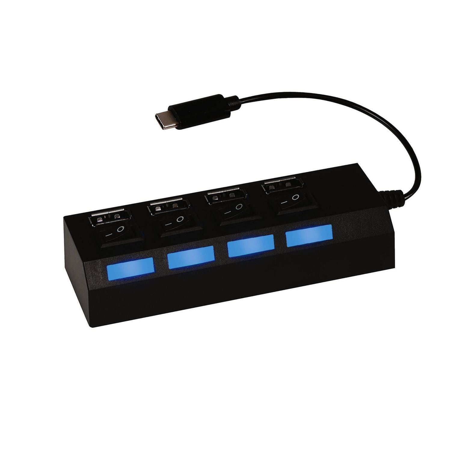 Click here for Jensen Usb C To 4 Port Usb A Hub - Black prices