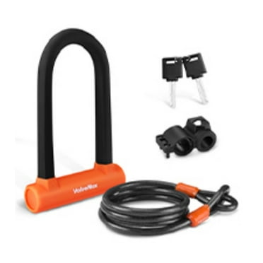 GUIGUI Bike Locks Heavy Duty Anti Theft, Combo Bike U Lock, 4-Digit ...