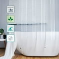 EDASCV-Eva Clear 54x72 Inches Shower Curtain Liner, See Through Clear ...