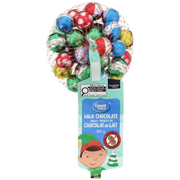 Great Value Milk Chocolate Balls, 160 g - Walmart.ca