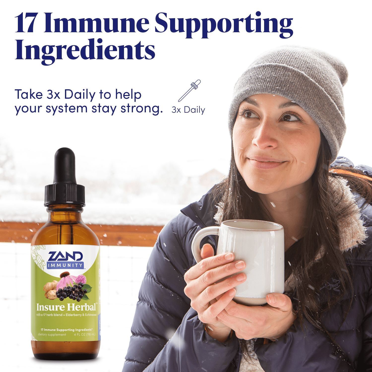 Zand Insure Herbal Immune Support, 17 Herb Blend with Elderberry ...