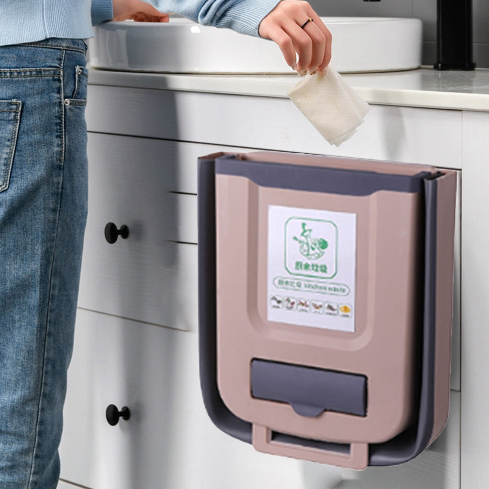 Click here for Vivavault Kitchen Cabinet Door Mounted Folding Can... prices