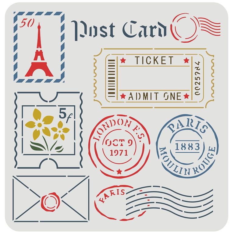 Paris Postcard Stamp