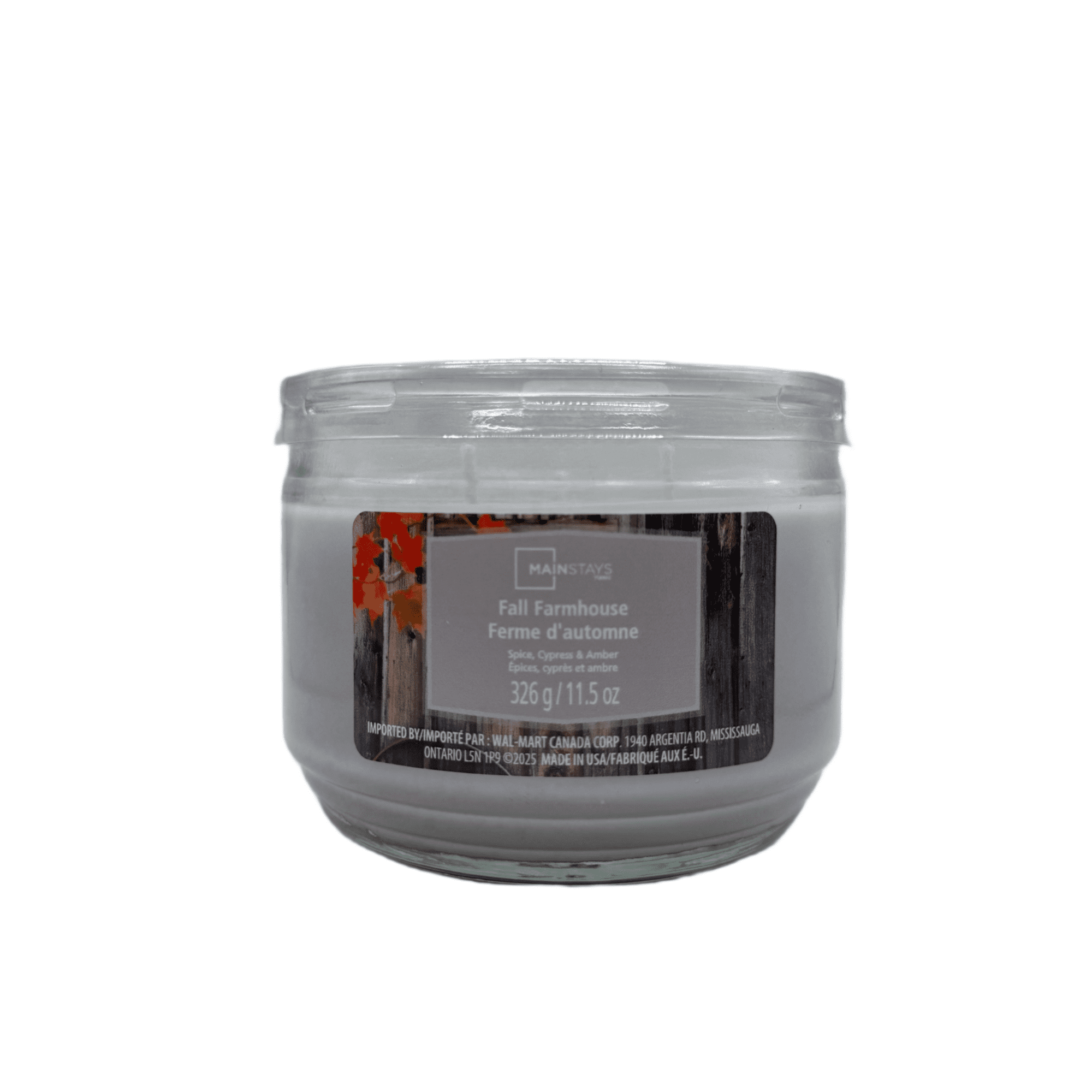 Click here for Mainstays Pl Fall Farmhouse Scented 3-Wick Glass J... prices