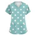 AHMOMEI Women Scrub Tops Stretchy Cartoon Animal Print Scrubs Top V ...