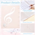 1Pc Plastic Piano Sheet Folder with 5 Sheets Paper Self-Adhesive ...