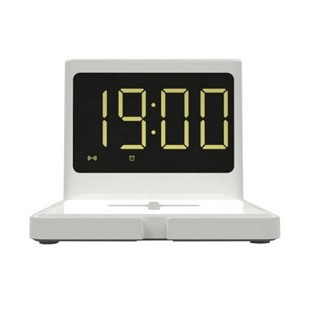 Digital Clock Wireless Phone Charger Alarm Clock Mobile Phone 15W Fast ...