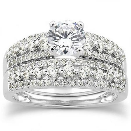 7/8ct Diamond Engagement Wedding Bridal Ring Set | Walmart Canada