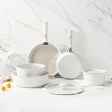 Sensarte Pots and Pans Set Nonstick with Detachable Handles, 14pcs ...