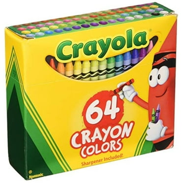 Crayola Classic Bold Crayons, 64 Count with Sharpener - Walmart.com