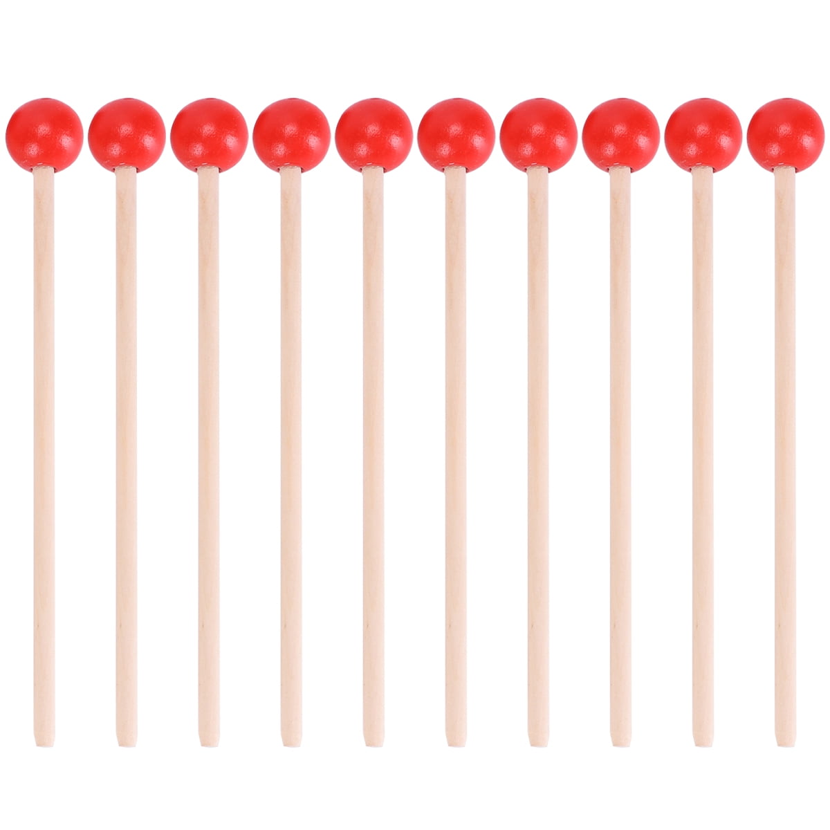 Frcolor Mallets Percussion Sticks Drum Mallet Kids Rubber Wooden ...