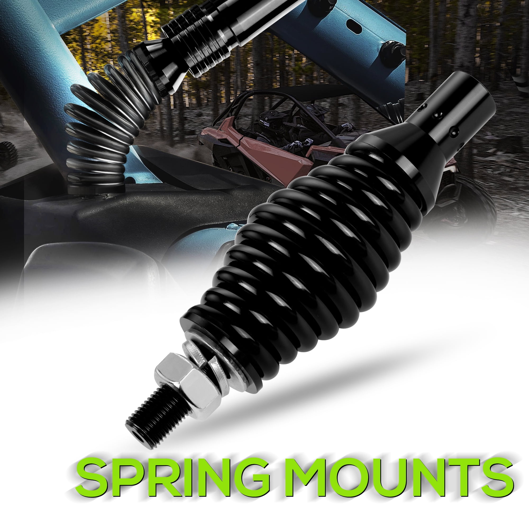 Lighted Sprial Spring Mounting Bracket OFFROADTOWN RGB Whip Lights ...