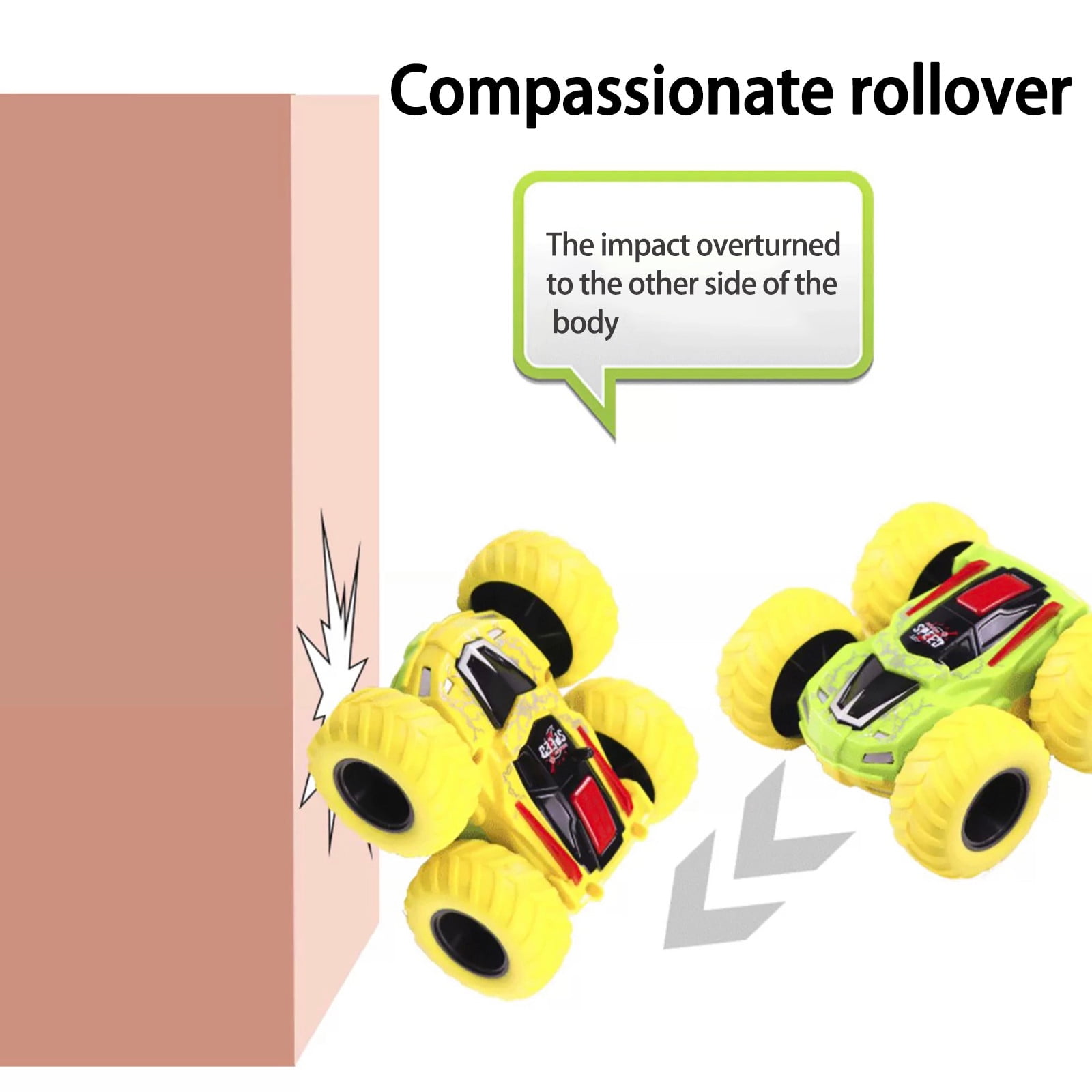 Black Friday Deals Pull Back Cars Toys Truck Double-Sided Inertance ...