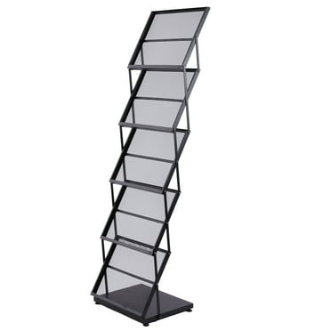 Black Metal Floor Standing Wire Rack - 10-Shelf Storage Display for ...