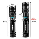 Zacro Rechargeable LED Flashlight, 90000 High Lumens Powerful Super ...