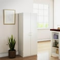 Mainstays 60" 2 Door Storage Cabinet, White - Walmart.com