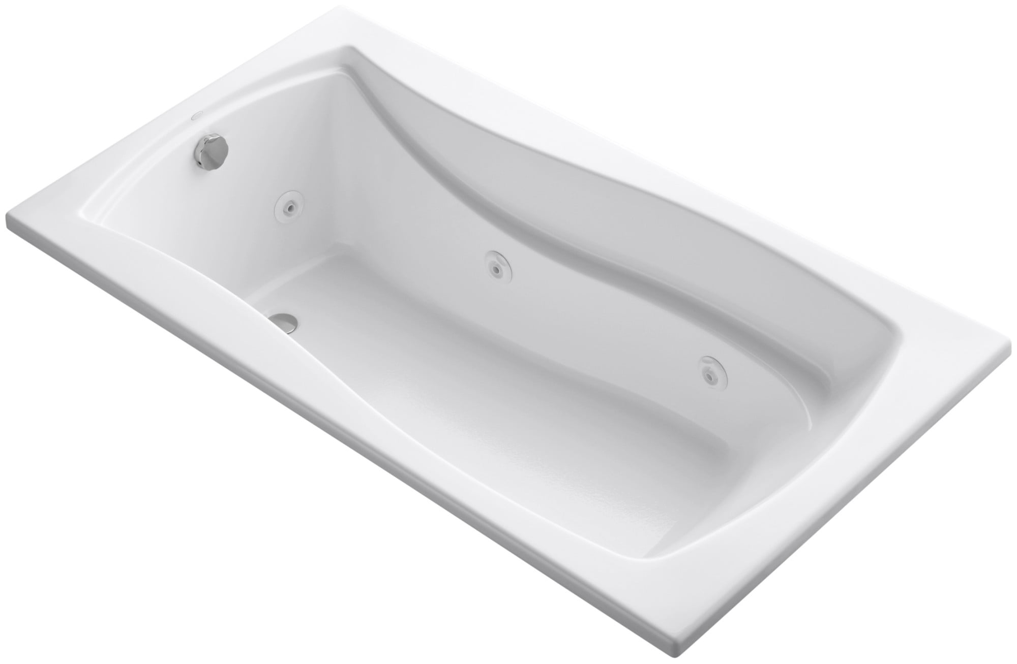 Kohler K-1224-Cb Mariposa Collection 66" Drop In Jetted Whirlpool Bath ...