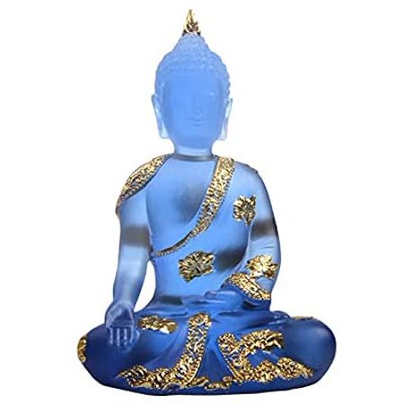 Transparent Sitting Buddha Statue Zen Gesture Thai Buddha Resin ...