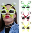 WINDLAND Funny Alien Sunglasses Photo Booth Props Glasses for Luau and ...
