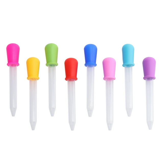 8pcs Pill Feeder Droppers Simple Useful Baby Silicone Mold Droppers ...