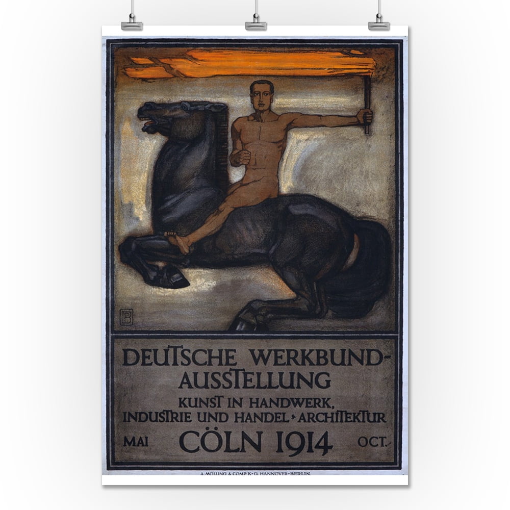 Deutsche Werkbund Ausstellung - Coln Vintage Poster (artist: Behrens ...
