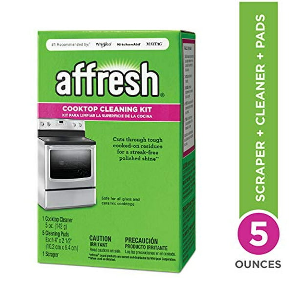 Affresh W11042470 Cleaning Kit (Cooktop Cleaner, Scraper and Scrub Pads ...