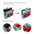 Cherry Elegant Microfiber Coin Purse Wallet with Zinc Alloy Jaws, 4.3x4 ...