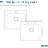 Moen Genta Single Handle Bathroom Faucet, 1.2 GPM, Chrome Finish ...