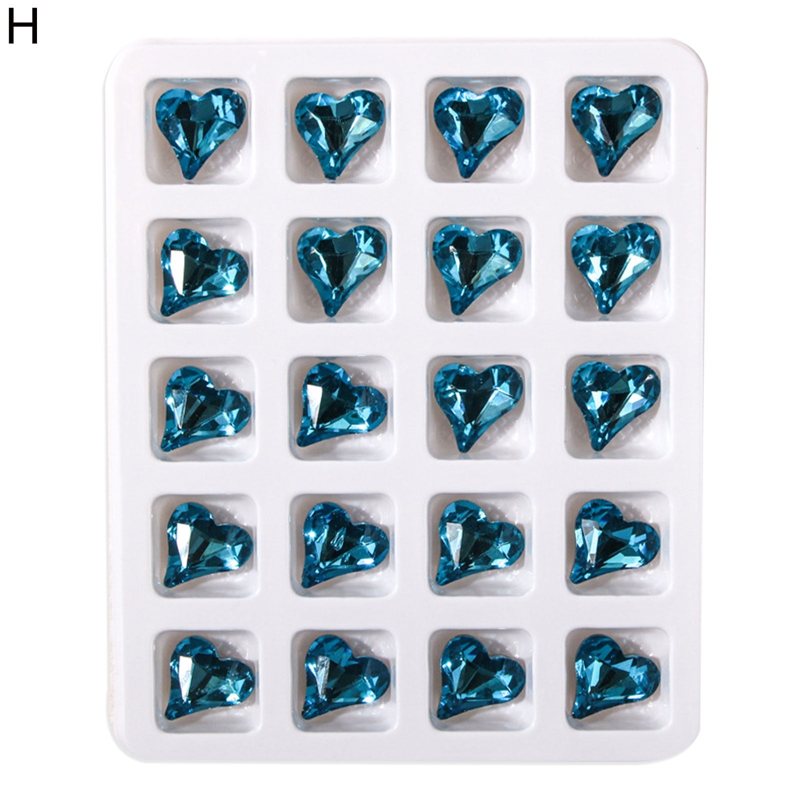 20Pcs Nail Decorations Exquisite Shape Sparkling Stunning Visual Effect ...
