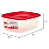 Rubbermaid Easy Find Lid 2.5 Gallon BPA-Free Rectangle Food Storage ...