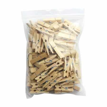 YellowDell Small Wooden Clip 100 Pcs Wood Clips Diy Photo Clips ...