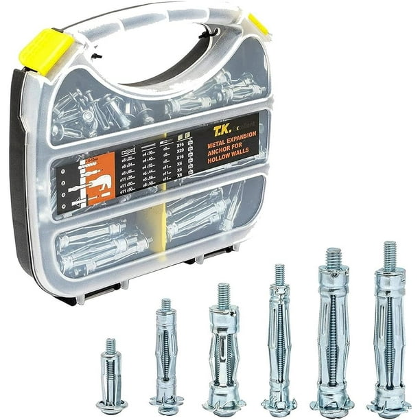 Heavy Duty Zinc Plated Steel Molly Bolt Hollow Drive Plasterboard ...