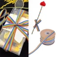 50 Yard Rainbow Color Ribbon Wrapping Ribbon for Valentines Gift ...
