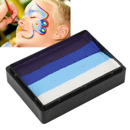 4 Color Body Paint Palette Split Cake Palette Kid Adult Water Activated ...