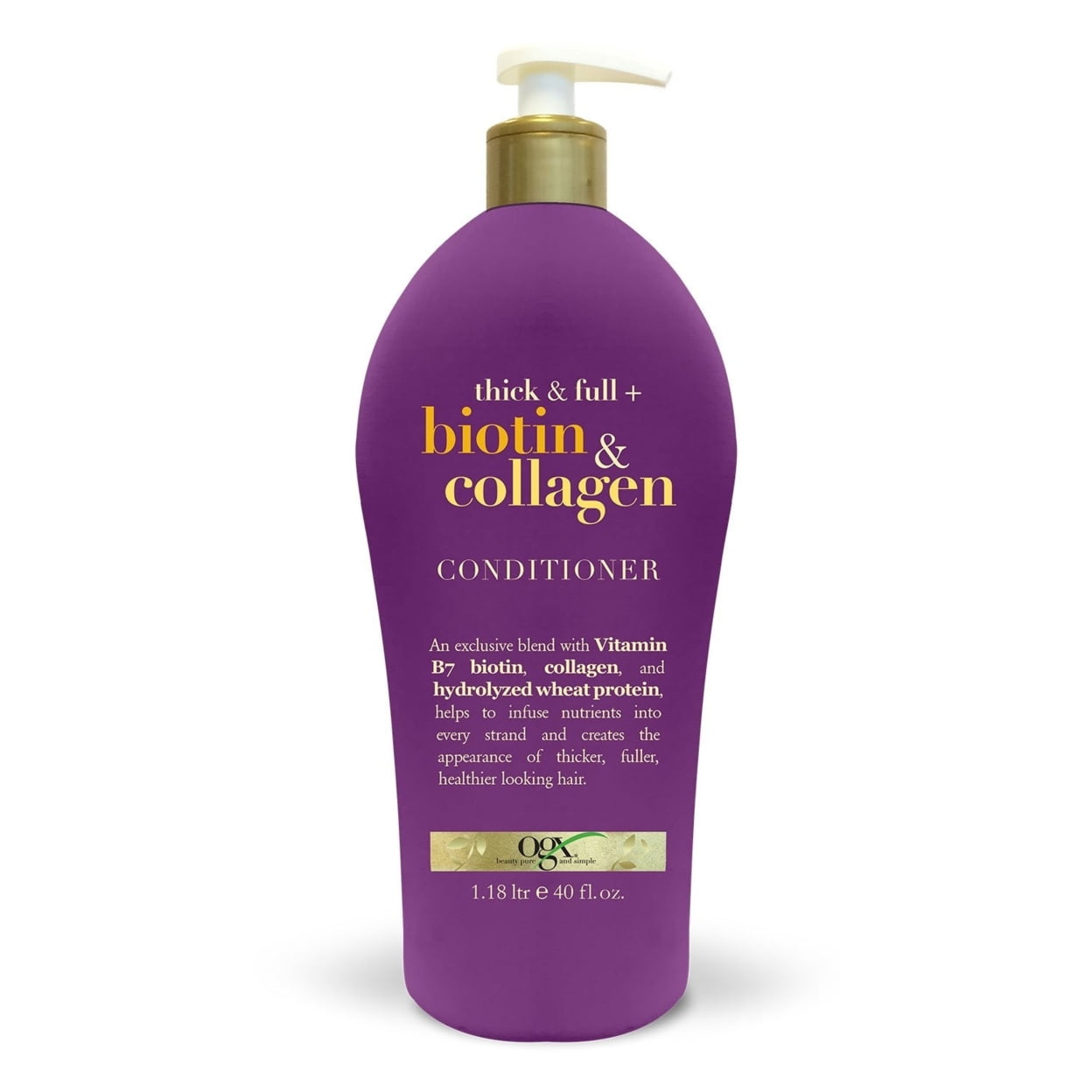 OGX Thick & Full Biotin & Collagen Conditioner (40 Fluid Ounce ...