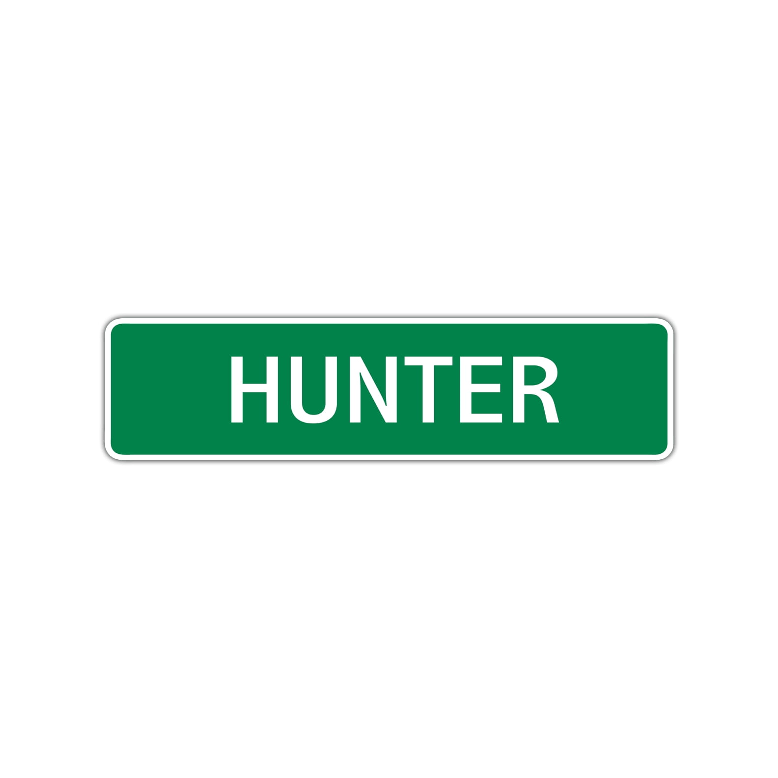 Hunter Boys Children Name Indoor Outdoor Letter Printed Label Wall ...