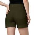 Besolor Shorts for Women Straight Leg Button High Waisted Business ...