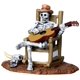 Lemax 22003 ROCKING CHAIR SKELETON Spooky Town Figurine Halloween Decor ...
