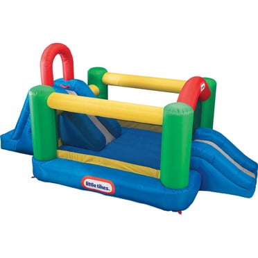 Little Tikes Jr. Jump 'n Slide Bouncer - Inflatable Jumper Bounce House ...