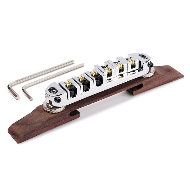 Guitar Saddle Bridge with Spanner Adjustable Instrument Bridges Kit ...