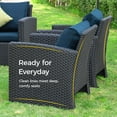Royalcraft Outside Seating Patio Furniture Set, 8 Pieces PE Wicker ...