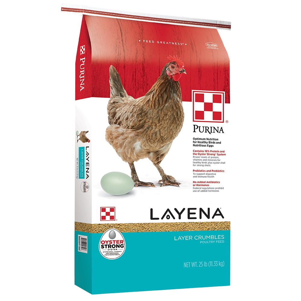 Purina Layena Premium Layer Feed Crumbles, 25 Pound Bag - Walmart.com ...