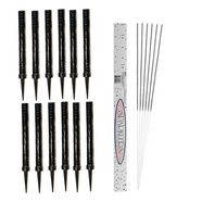 King of Sparklers Pack of 120 VIP Gold Wrapping Sparkling Candles for ...