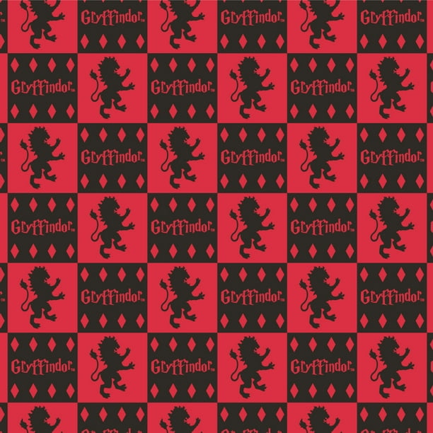 Harry Potter Gryffindor Pattern Premium Roll Gift Wrap Wrapping Paper ...