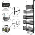 X-cosrack Over the Door Pantry Organizer, Adjustable Tier Metal Wall ...