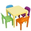 Homy Casa Folding Play Table Set with 4 Chairs, Ideal for Toddler ...