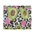 Avocado Pattern Door Curtain Sheer Privacy Light Filtering Window Panel ...