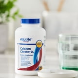 Equate Calcium Citrate + D3 Tablets Dietary Supplement, 630 mg, 180 ...