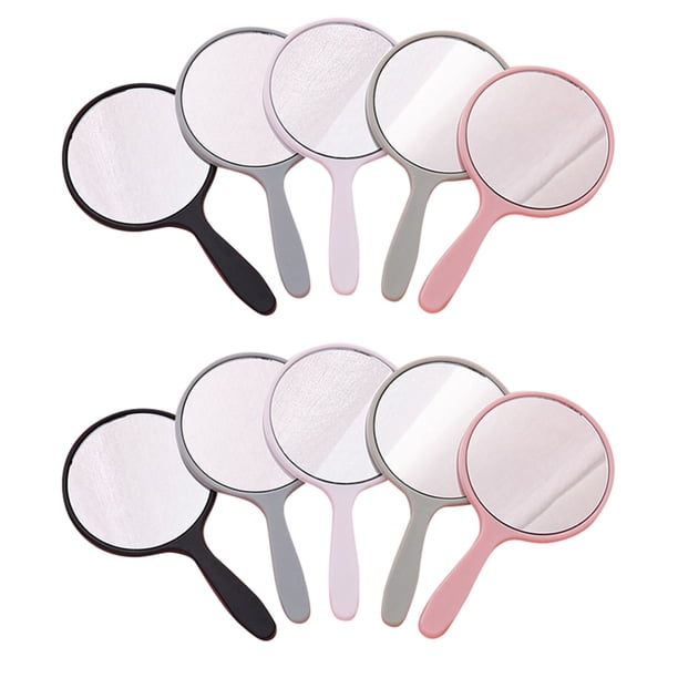 Symkmb 10 Pieces Handheld Mirror Small Mirror Small Portable Round ...